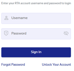 RTA Login and Registration Methods RTA Penalty Check